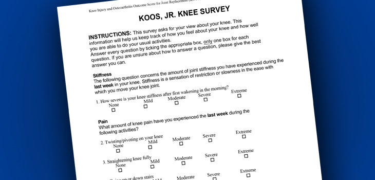 HSS: Shortened KOOS Is Valid! | Orthopedics This Week
