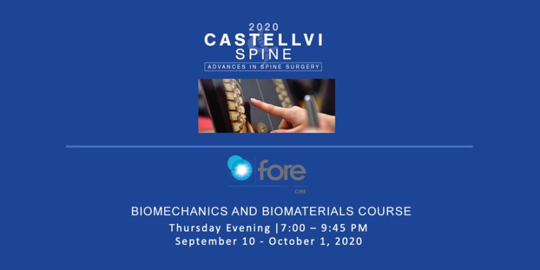 Castellvi Meeting’s Remarkable Biomechanics/Biomaterials Course ...
